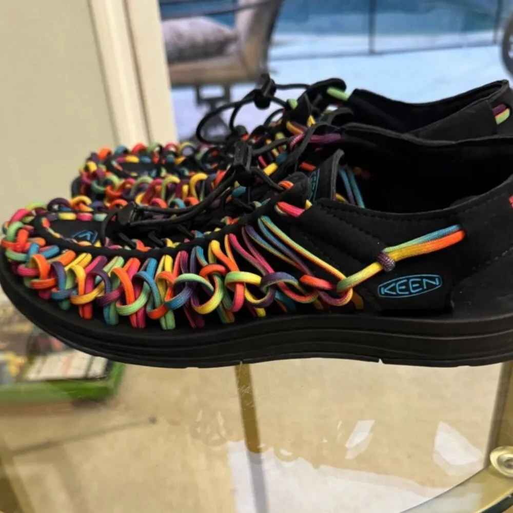 Keen | Shoes | Keen Rainbow Woven Cord Sandals Gorpcore Festival Hiking ...